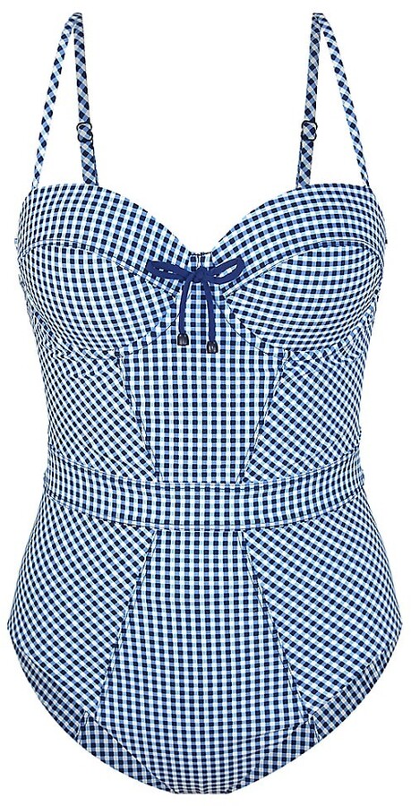 Skinny Dippers Secret Garden Busta Move One-Piece Swimsuit - ShopStyle