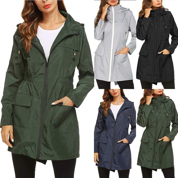 DGHM Women's Waterproof Outdoor Rain Jacket - ShopStyle