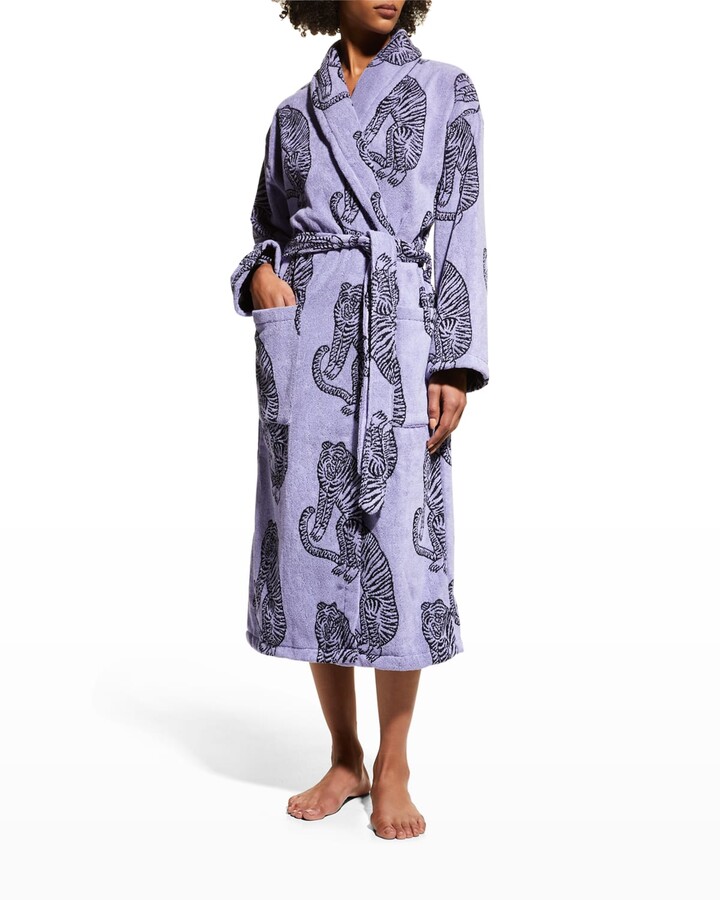 Desmond & Dempsey Sansindo Tiger-Print Robe - ShopStyle