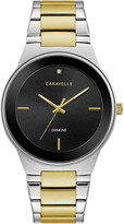 Zales Men's Caravelle by Bulova Diamond Accent Two-Tone Watch with ...