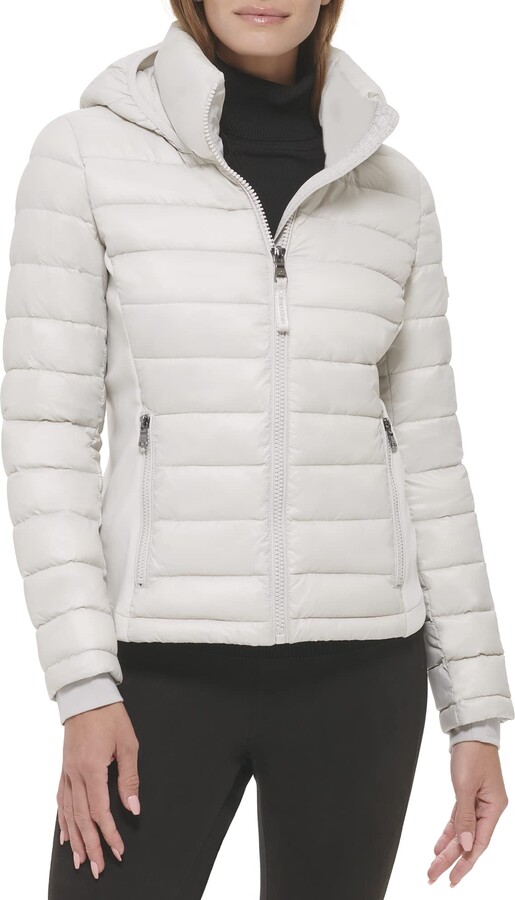 Calvin Klein Women's Water Resistant Casual Lightweight Scuba Side ...