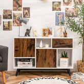 Corrigan Studio Sideboard Storage Cabinet With Display Shelves Doors ...