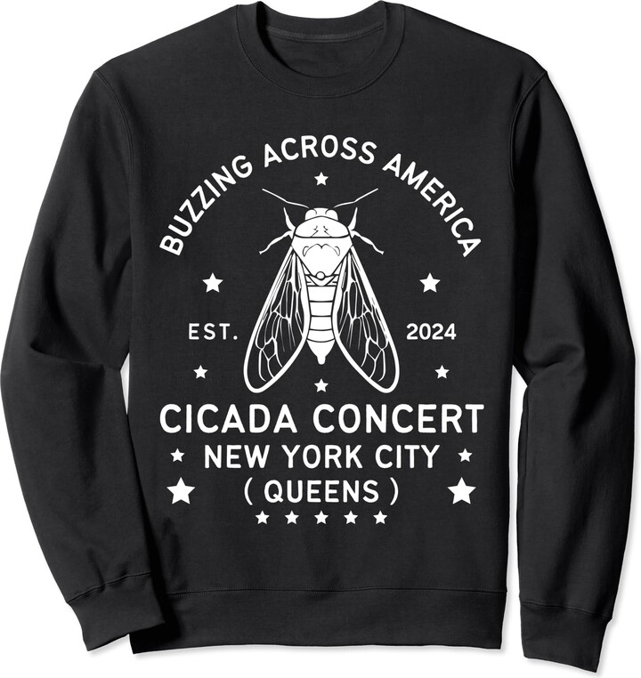 Funny Cicadas 2024 Insect Buzzing Gifts Cicada 2024 Buzzing Across America New York Queens ...