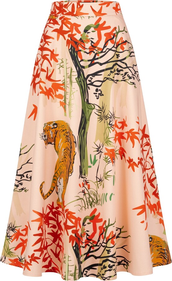 Marianna Déri Tiger Print Maxi Skirt - ShopStyle