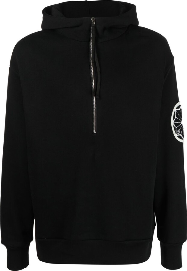 Low Brand Logo-Patch Zip-Front Hoodie - ShopStyle