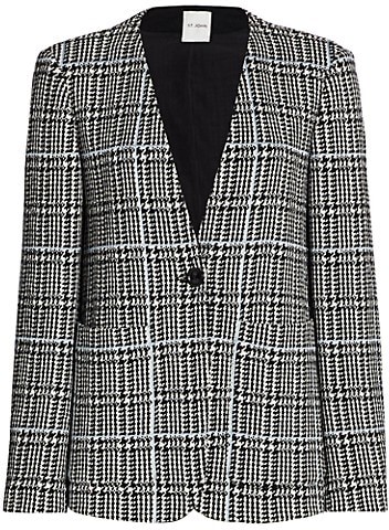 St. John Prince of Wales Knit Jacket - ShopStyle