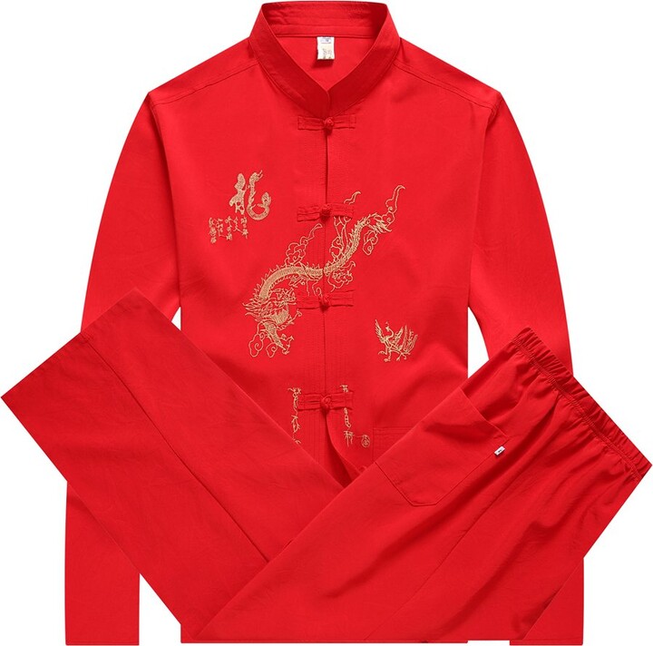 BOZEVON Chinese Clothing Tang Suit - Traditional China Ancient Costume ...