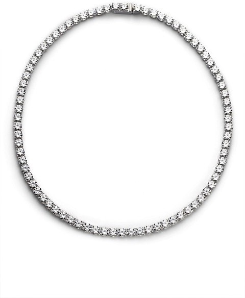 Adriana Orsini Sterling Silver Tennis Necklace - ShopStyle