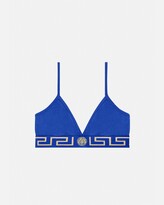 Versace Underwear e Beachwear Greca Border Triangle Bralette ...