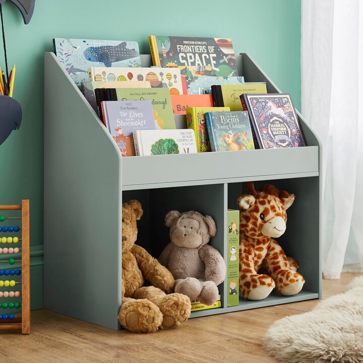 Dunelm Kids Casey Bookcase with Storage Sage - ShopStyle