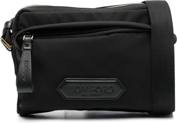 Tom Ford Logo-Patch Crossbody Bag - ShopStyle