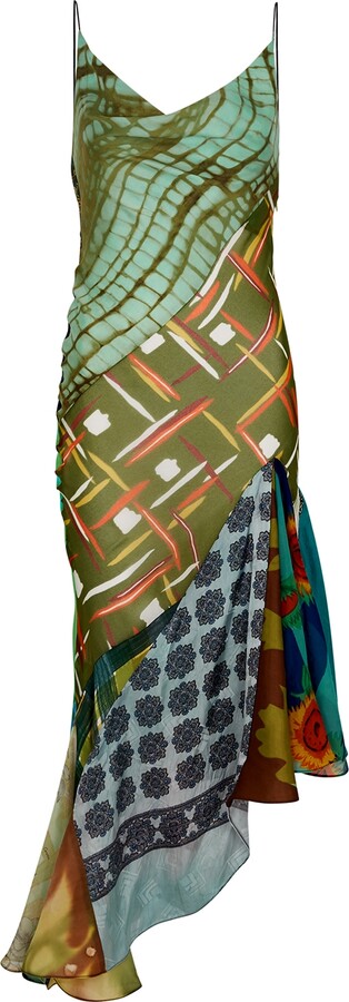 CONNER IVES Sexy Fish Printed Chiffon Midi Dress - ShopStyle