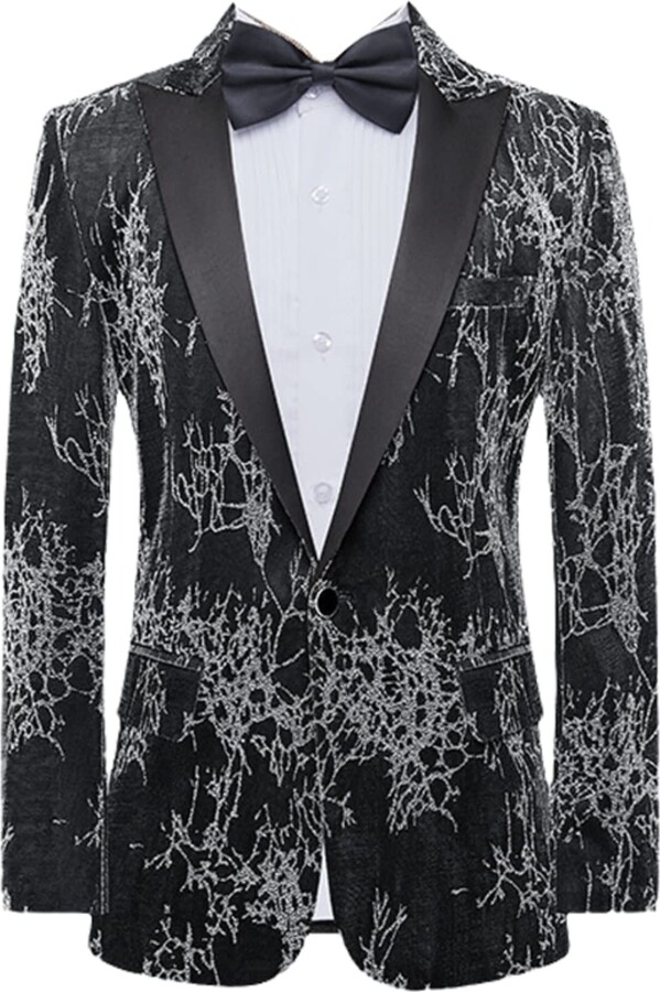 MAFSMJP Costumes Men's Singer Host Dress Suit Stage Performance bar ...
