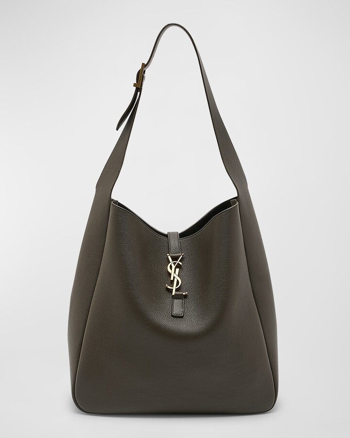 Saint Laurent Le 5A7 Large Shoulder Hobo Bag in Smooth Leather - ShopStyle