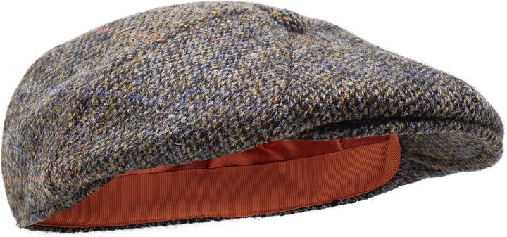 Borges & Scott Dingwall 8 Piece Flat Cap - 100% Handwoven Wool - Harris ...