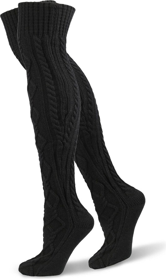 Littleforbig Knee High School Girl Boot Socks Extra Long Over The Knee ...