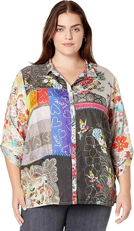 Johnny Was Plus Size Zippy Julia Button-Up - ShopStyle