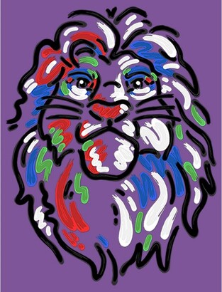 The Lion King Girl's Lion King Simba Face Paint T-Shirt - Purple Berry ...