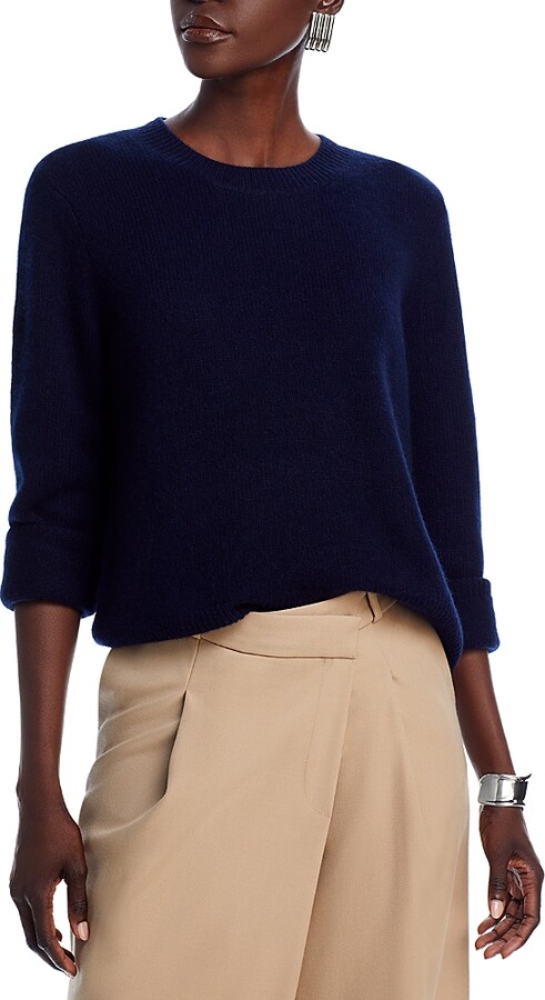 C by Bloomingdale's Cashmere Boxy Crewneck Sweater - Exclusive - ShopStyle