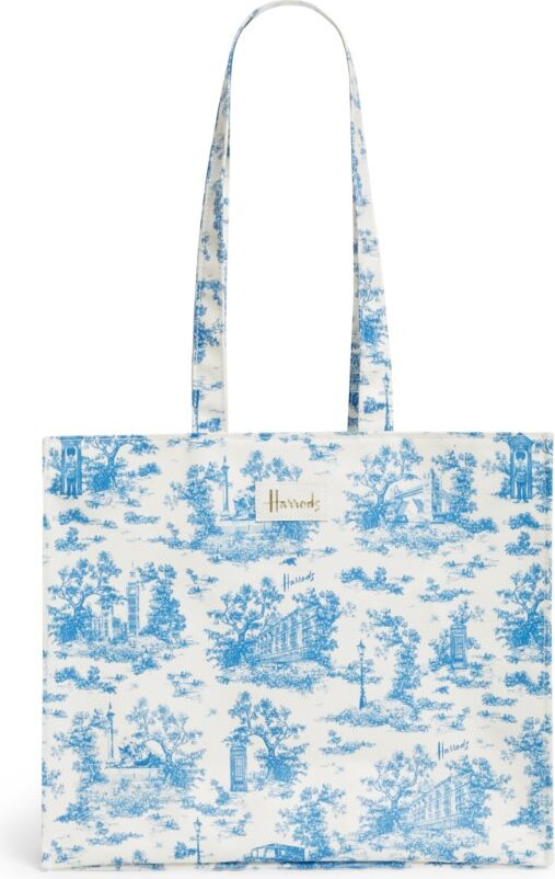 Harrods Toile Shoulder Tote Bag - ShopStyle
