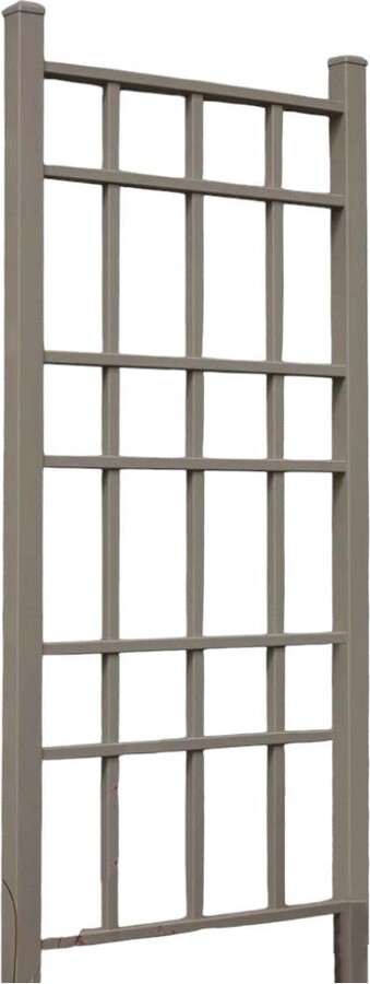Slickblue Outdoor Weather-Resistant Vinyl Garden Trellis with Ground ...