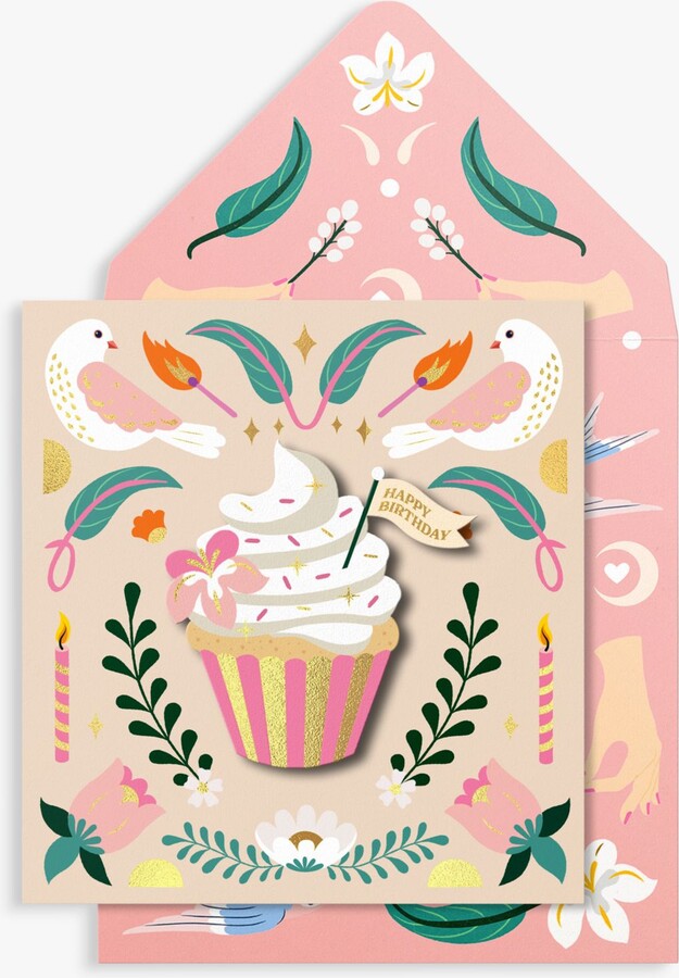 Tache Crafts Cupcake Illustration Birthday Card - ShopStyle