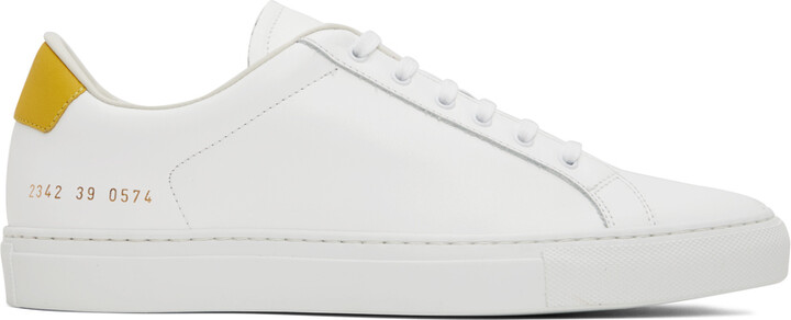 Common Projects White Retro Sneakers - ShopStyle