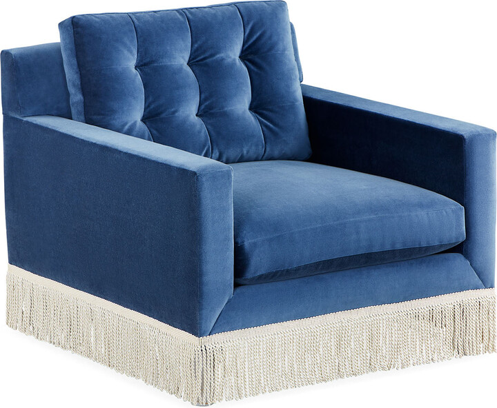 Wright Lounge Chair with Bullion Fringe - ShopStyle Armchairs & Recliners