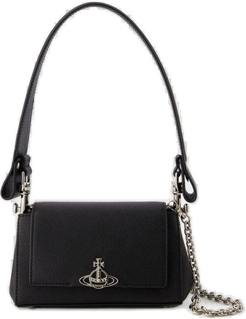 Vivienne Westwood Logo Plaque Shoulder Bag - ShopStyle