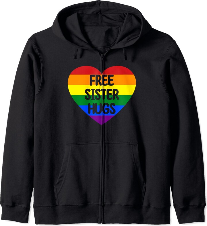 Free Sister Hugs LGBT Gay Pride Month Love LGBTQIA Free Sister Hugs ...
