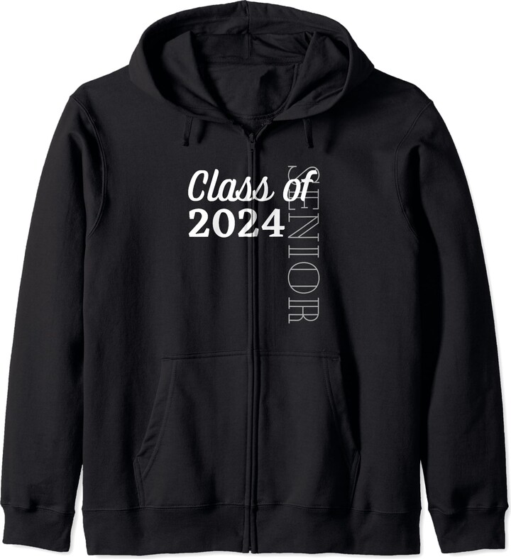 Class of 2024 Senior 2024 High School Graduation Senior Grad Zip Hoodie ...