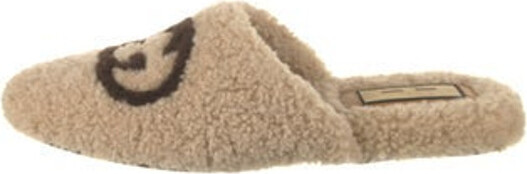 Gucci Interlocking G Logo Shearling Mules - ShopStyle