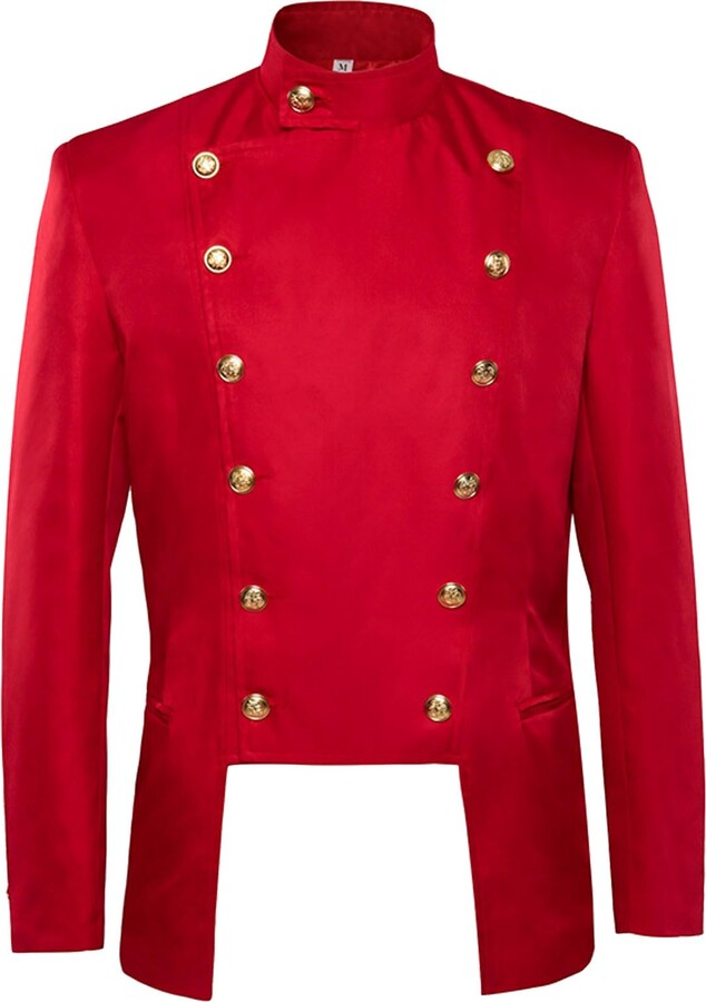 BKSCAYXS Costume Halloween Slim Fit Suit Blazer Tuxedo Wedding Winter ...