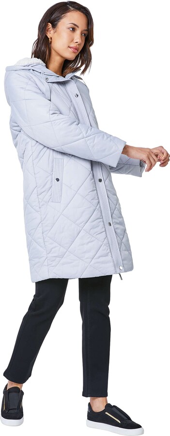 Roman Originals Padded Coat For Women UK - Ladies Longline Puffer ...