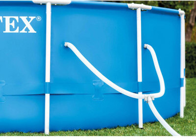 Textiles Hub 28211EH Metal Frame Above Ground Swimming Pool Set ...