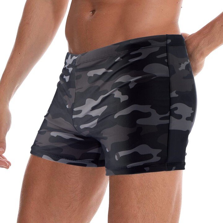 Arcweg Men's Swimming Trunks Shorts Without Removable Pad Sport Boxer ...