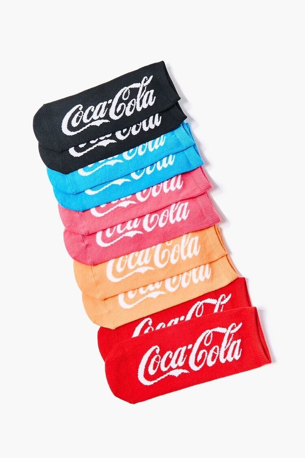 Forever 21 Coca-Cola Graphic Ankle Socks - 5 Pack - ShopStyle