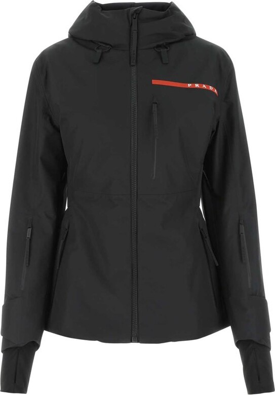 Prada Logo Patch Detail Jacket - ShopStyle
