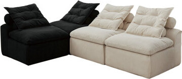 Everly Quinn Modular Sofa,No Armrests,At will DIY,Corduroy - ShopStyle ...