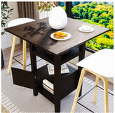 Vinura Counter Height Kitchen Dining Table - Brown Wood Dining Table 36 ...