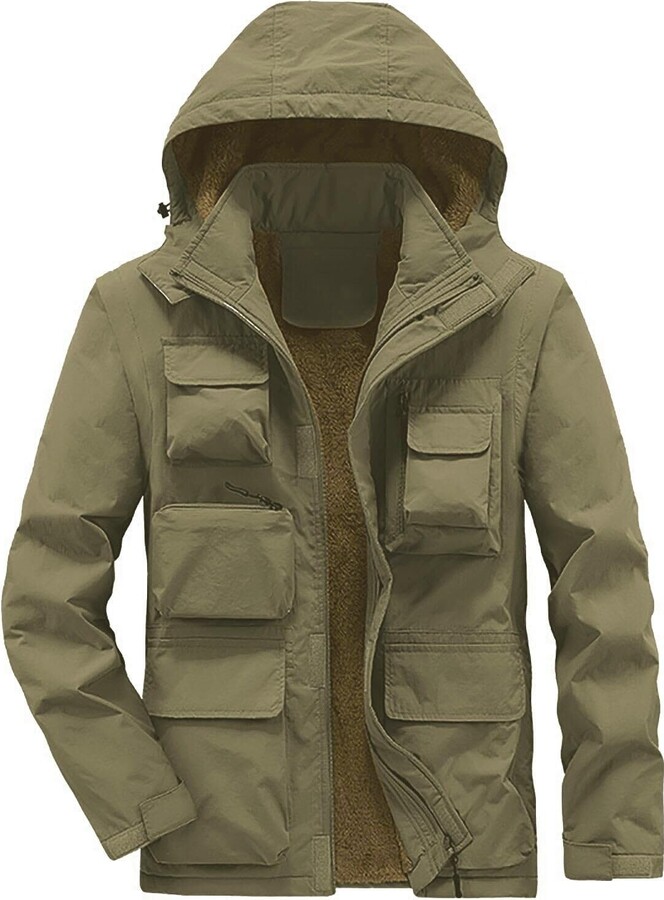 Generic Men's Fleece Winter Jackets Trekking Fleece Men's Extra Long ...