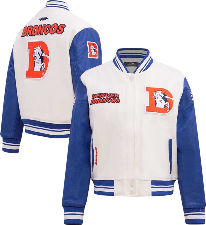Women's Pro Standard Cream Denver Broncos Retro Classic Vintage Full ...
