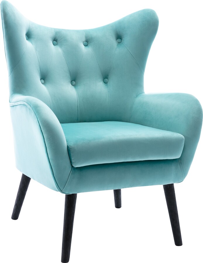Corvus Cumbria Wingback Mid-century Velvet Arm Chair - ShopStyle