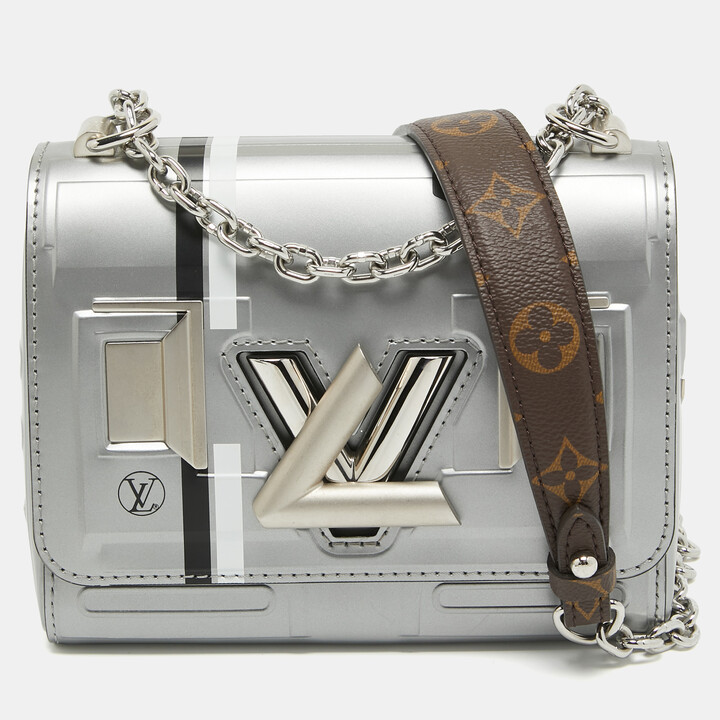Louis Vuitton Grey Leather Spaceship Twist PM Bag - ShopStyle