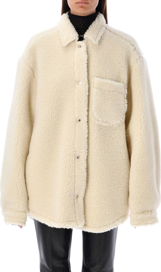 Off-White Teddy Overshirt Jacket - ShopStyle