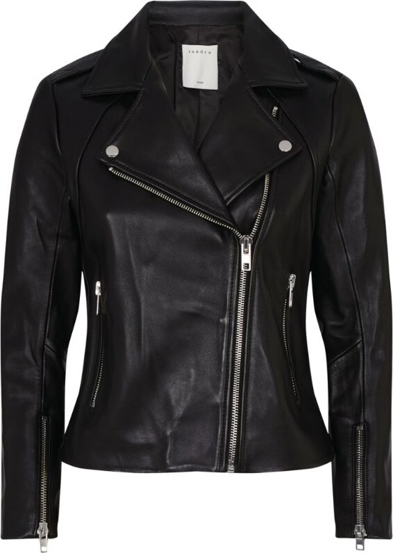 Sandro Leather Jacket - ShopStyle