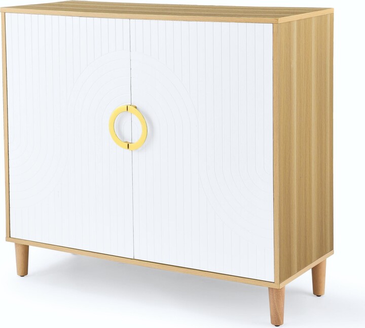 Simplie Fun Modern Mdf Storage Cabinet With Adjustable Shelves - ShopStyle