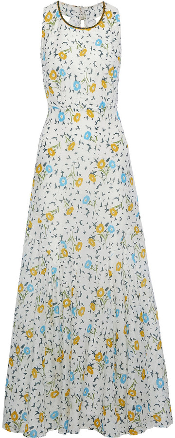 Talitha Collection Floral-print Cotton And Silk-blend Poplin Maxi Dress ...