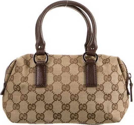 Gucci GG Canvas Mini Boston Bag - ShopStyle