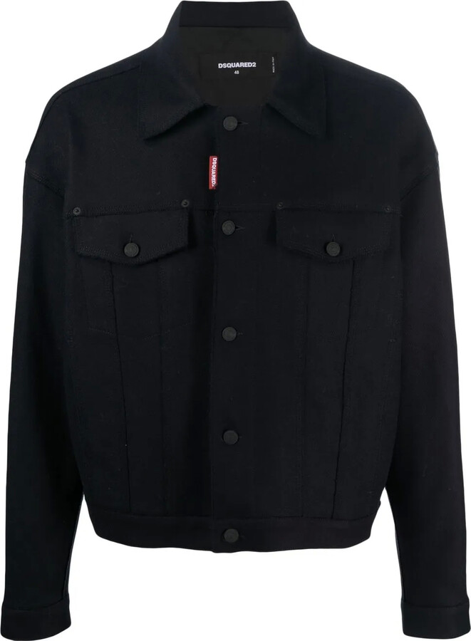 DSQUARED2 Logo-Patch Trucker Jacket - ShopStyle